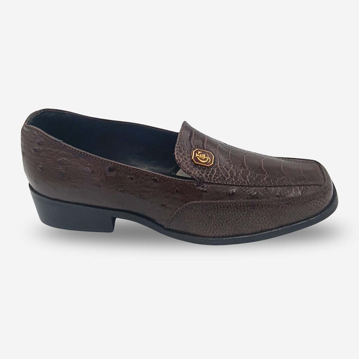 LRS Online : Lady Crockett Croc/ Emu Brown Slip On