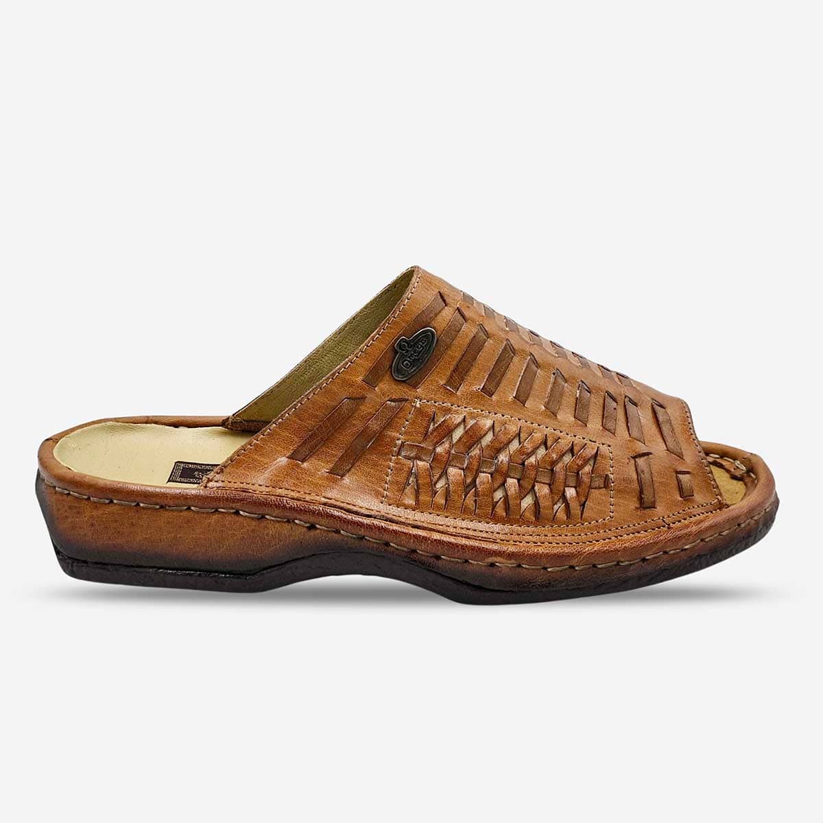 Omega Sandals Mens South Africa | LRS Online | Bronze Leather